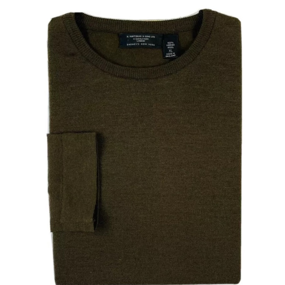 H Huntsman & Sons Savile Row Merino Wool Size Xl - Gem